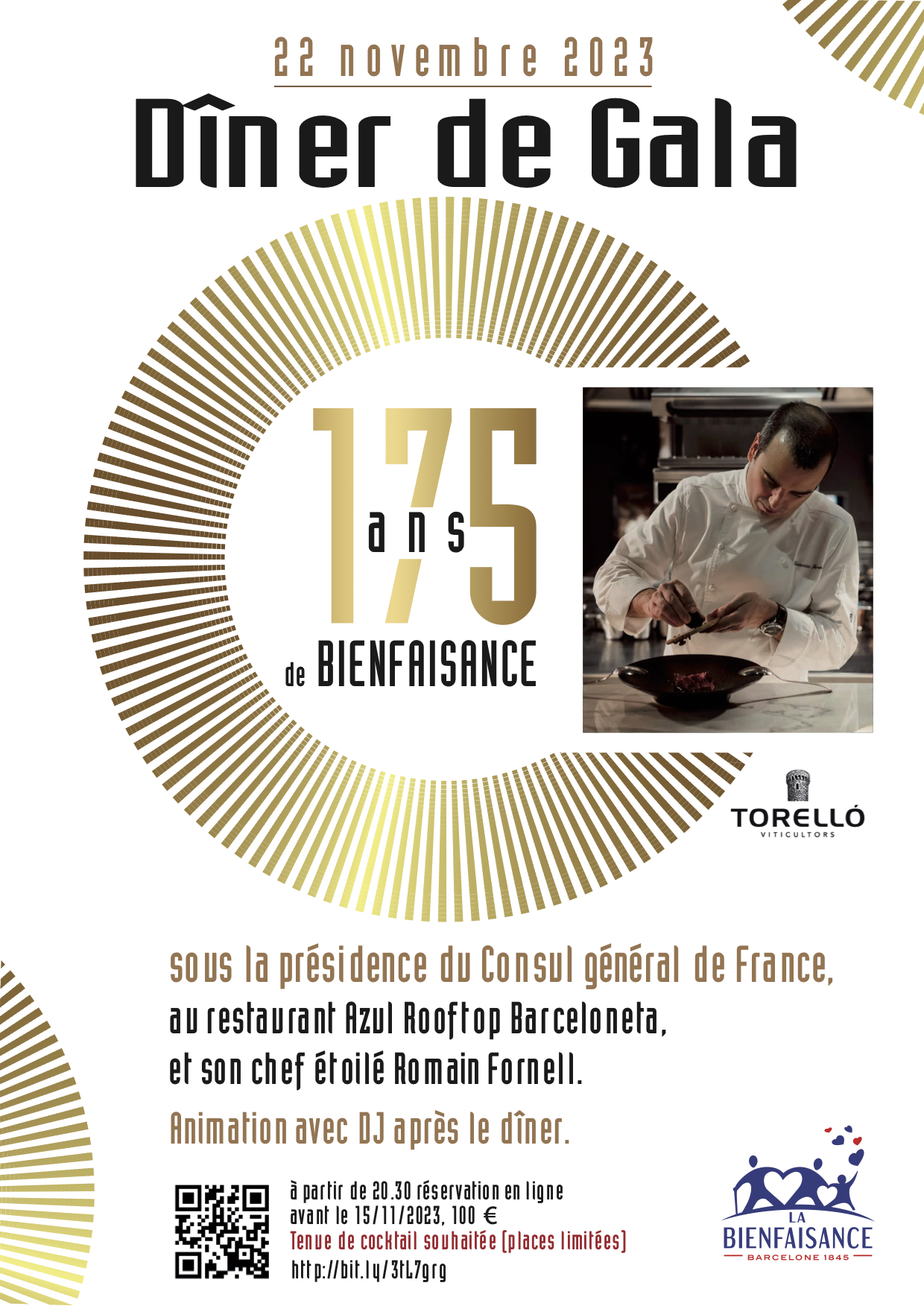 Dîner de Gala - Bienfaisance Barcelone